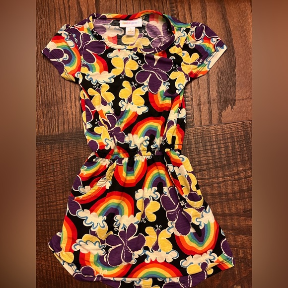 LuLaRoe | Dresses | Size 2 Lularoe Girls Mae Pocket Dress | Poshmark